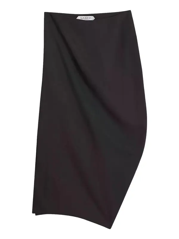LANVIN Asymmetric Skirt - Black