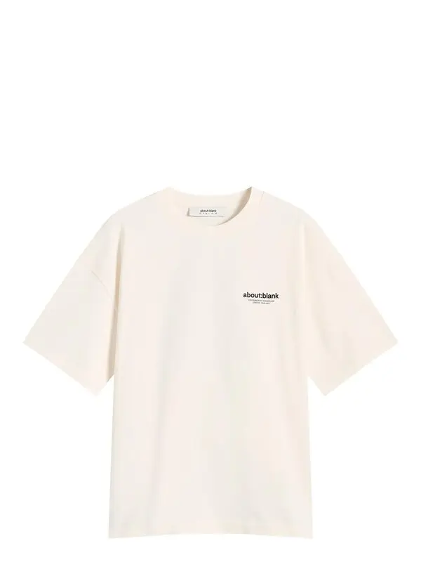ABOUT:BLANK Emblem T-shirt - Oat