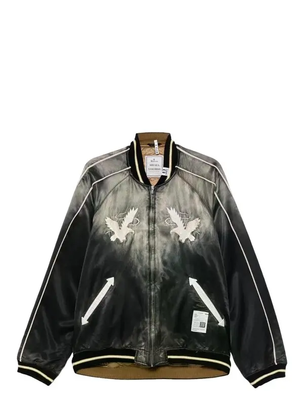Mihara Yasuhiro Satin Bomber Jacket - Black