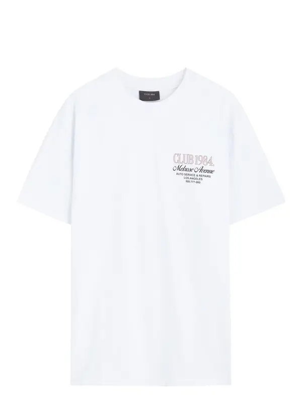 CLUB 1984 San Andreas Printed Cotton T-shirt - White
