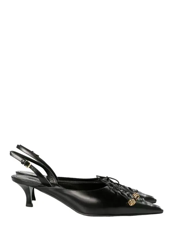 Givenchy 45mm Lace-up Slingback Pumps - Black