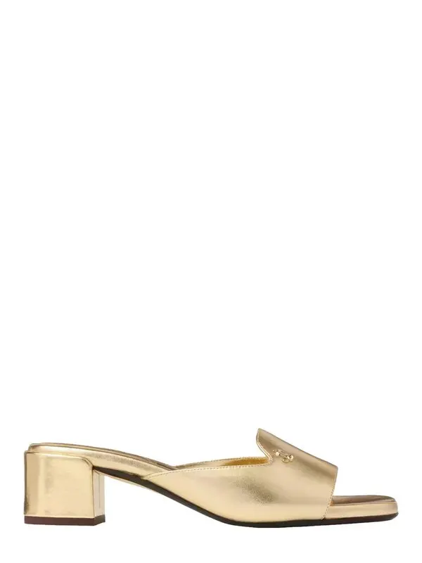 JIMMY CHOO 45mm Dina Mules - Gold