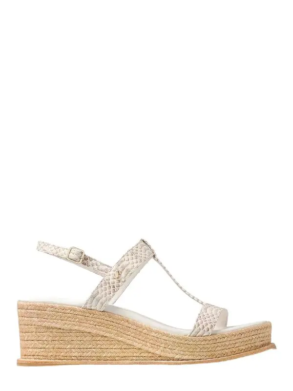 JIMMY CHOO 60mm Theia Espadrilles - Neutrals