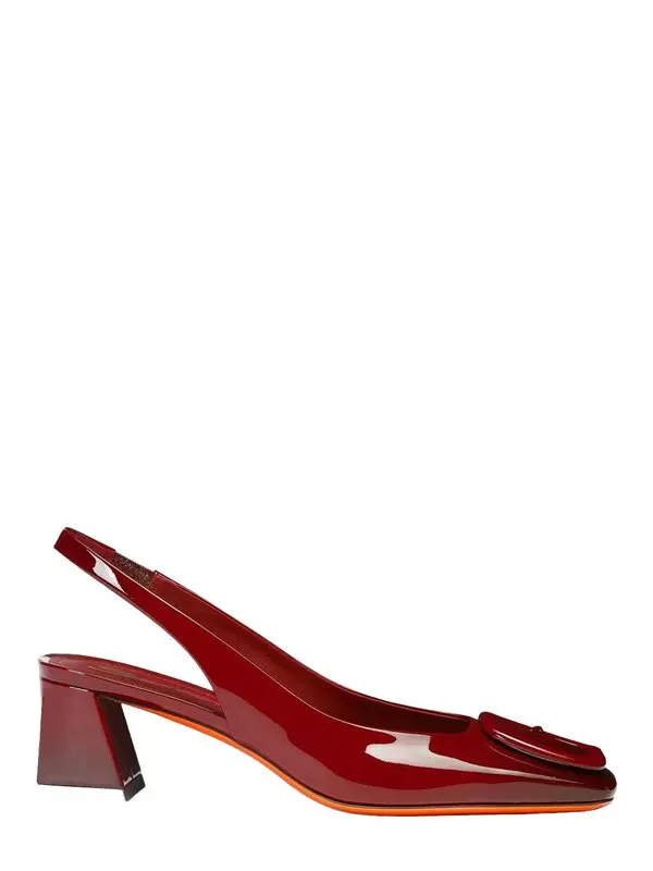 Santoni 50mm Patent-leather Pumps - Red