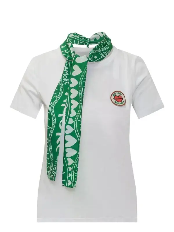 ALESSANDRO ENRIQUEZ T-shirt With Foulard Detail - White