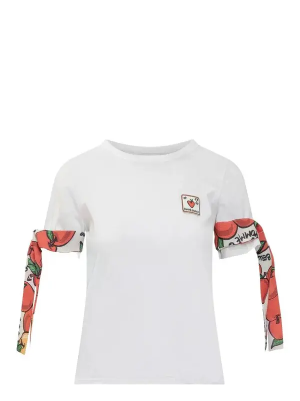 ALESSANDRO ENRIQUEZ Foulard-detail T-shirt - White