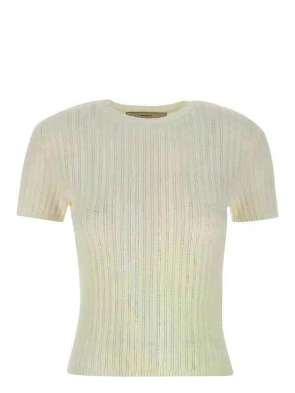 Remain Birger Christensen Knitted T-shirt - Neutrals