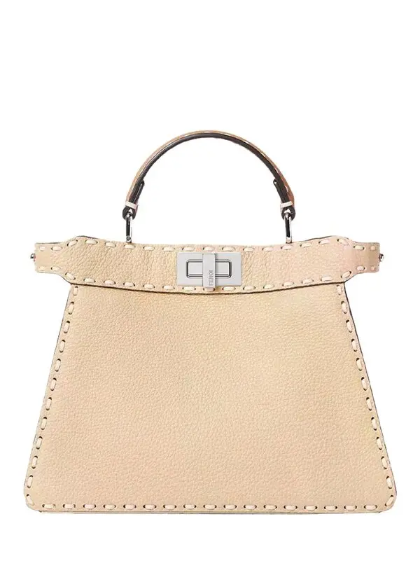Fendi Tote Bag With Twist-lock Fastening - Neutrals
