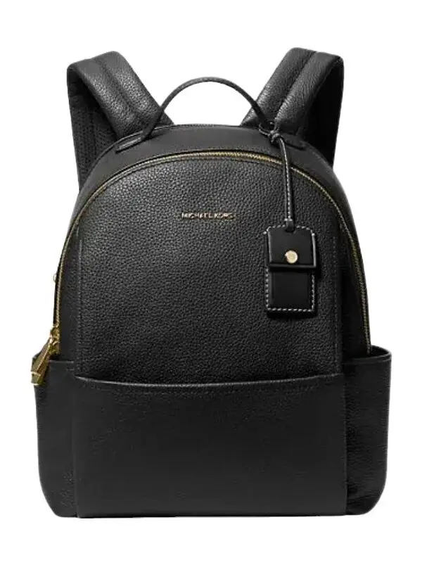 Michael Kors Sable Medium Pebbled Leather Backpack - Black