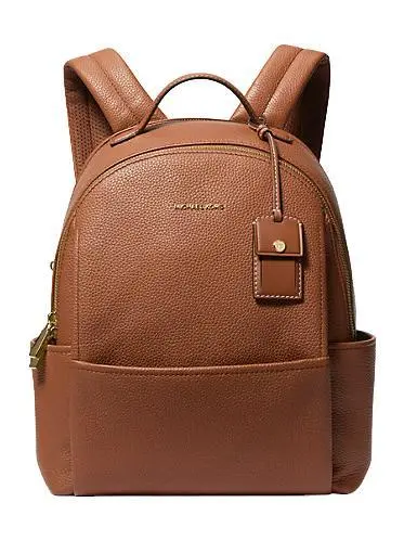 Michael Kors Sable Medium Pebbled Leather Backpack - Brown