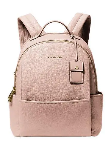 Michael Kors Sable Medium Pebbled Leather Backpack - Pink
