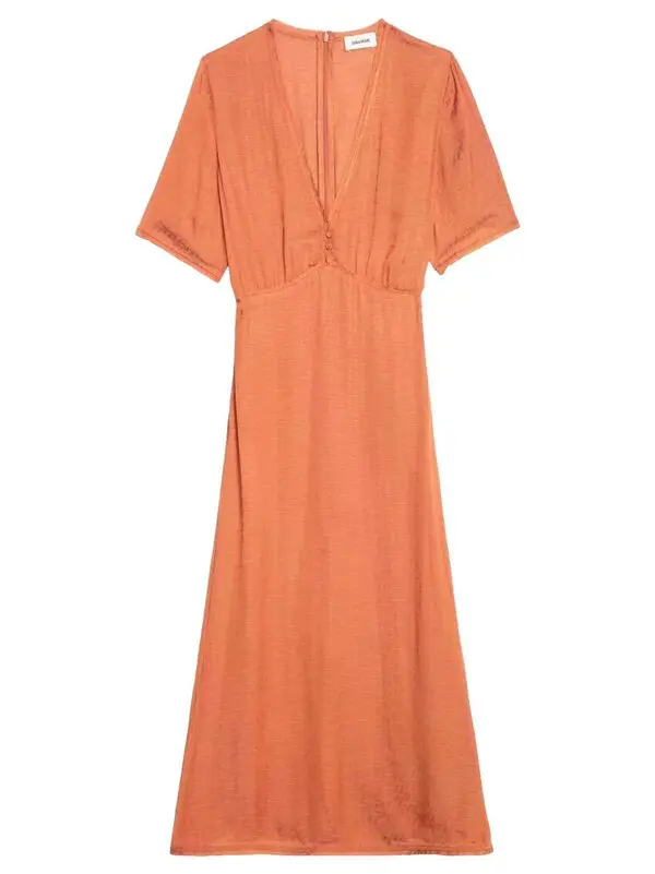Zadig&Voltaire Rhodral Midi Dress - Orange