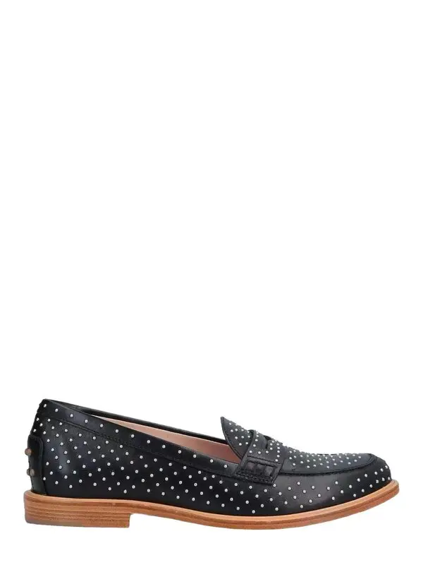 TOD'S Stud-embellished Loafers - Black