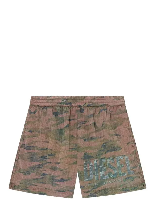 DIESEL Camouflage Print Swim Shorts - Pink