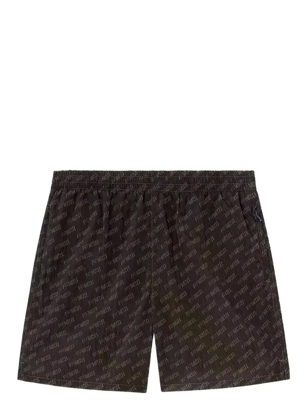 DIESEL® Patterned Swim Shorts - Black