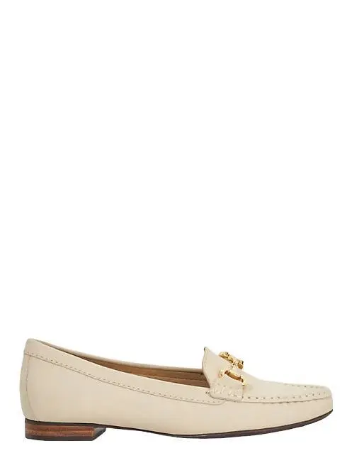 DUNE Glenniee Snaffle-embellished Loafers - Cream Leather