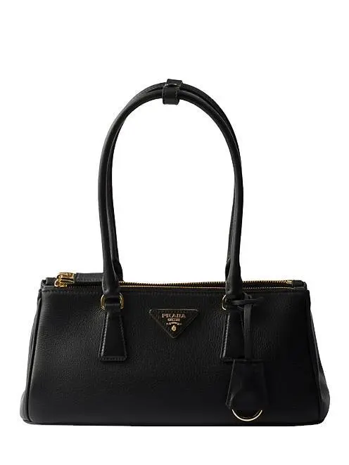 Prada Galleria Medium Leather Top-handle Bag - Black