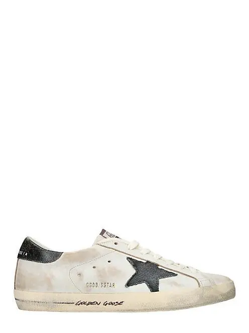 Golden Goose Super-star Leather Low-top Sneakers - White/blk
