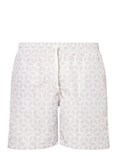 Eleventy Paisley-pattern Beach Shorts - Sand