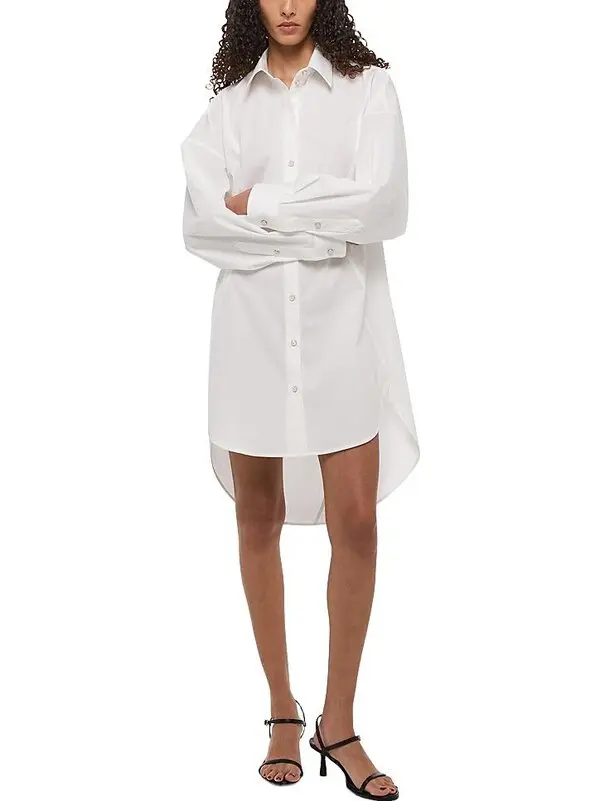 Helmut Lang Cotton Shirt Dress - White
