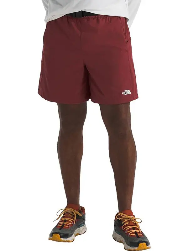 The North Face Class V Pathfinder Relaxed Fit Belted 7" Shorts - Sumac