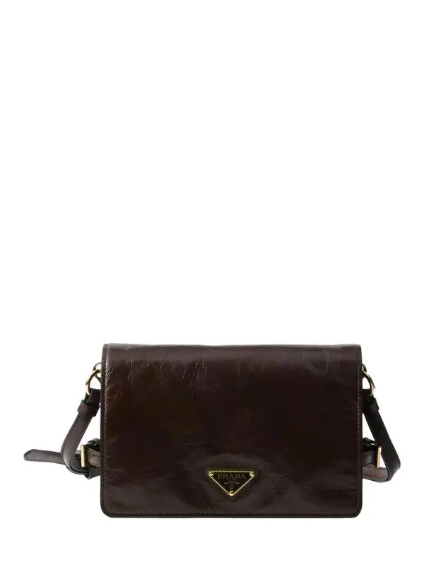 Prada Leather Shoulder Bag - Brown