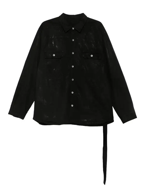 Rick Owens Jumbo Shirt - Black