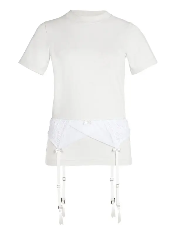 Balenciaga Lingerie Stretch-jersey T-shirt - White