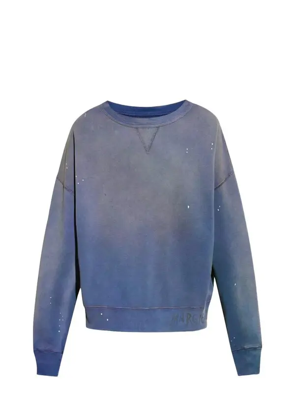 MAISON MARGIELA Logo-print Sweatshirt - Blue