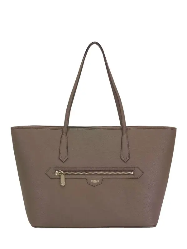 Moreau Leather Tote Bag - Brown