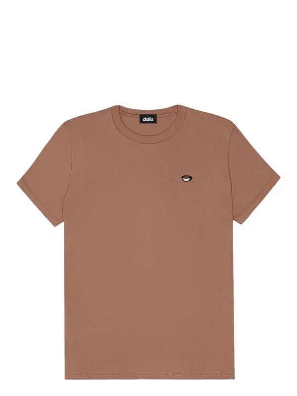 DALIX Lil Coffee Cup Jersey Tee - Chestnut