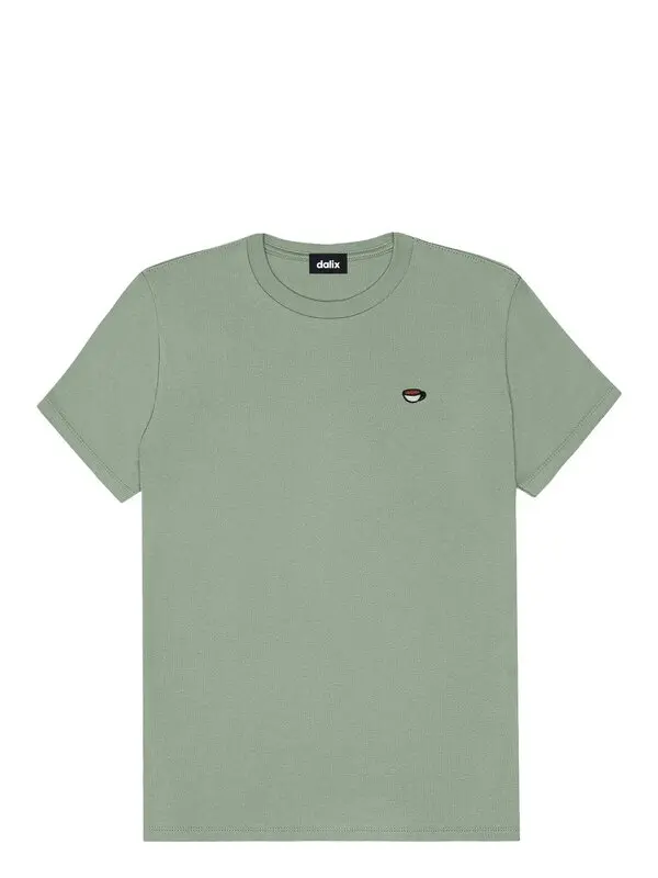 DALIX Lil Coffee Cup Jersey Tee - Sage