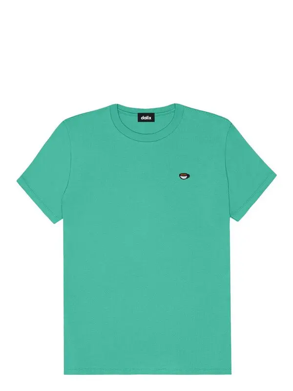 DALIX Lil Coffee Cup Jersey Tee - Teal