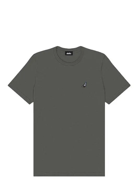 DALIX Pigeon Jersey Tee - Asphalt Gray
