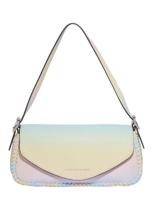 AIMEE Leather Baguette Shoulder Bag - Macaron Ombre