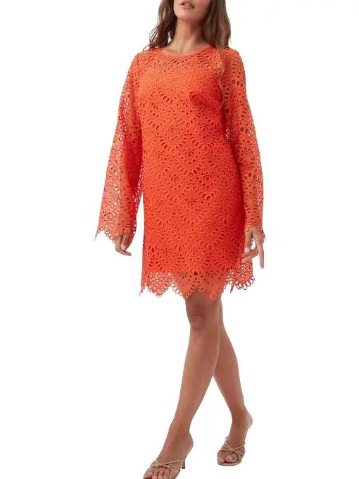 Trina Turk Arles Lace Shift Dress - Marseille Mandarin
