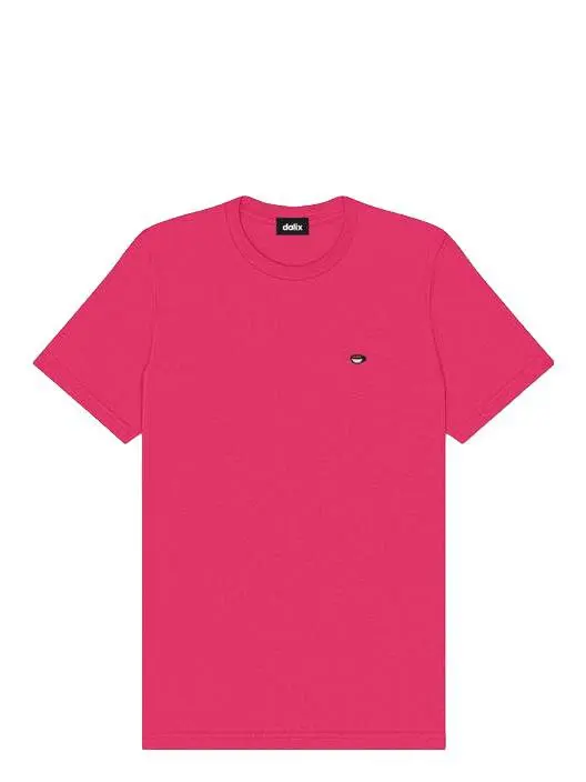 DALIX Lil Coffee Jersey Tee - Fuchsia