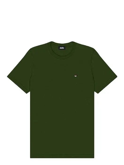 DALIX Lil Coffee Jersey Tee - Olive