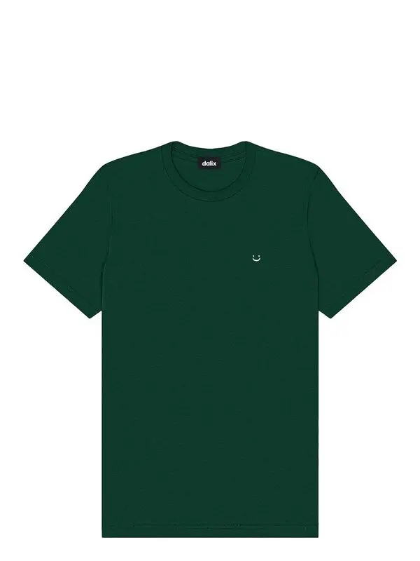 DALIX Lil Smile Jersey Tee - Forest Green
