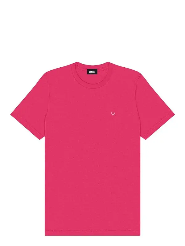 DALIX Lil Smile Jersey Tee - Fuchsia