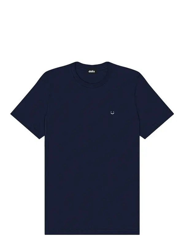 DALIX Lil Smile Jersey Tee - Navy Blue