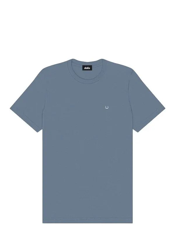 DALIX Lil Smile Jersey Tee - Slate Gray