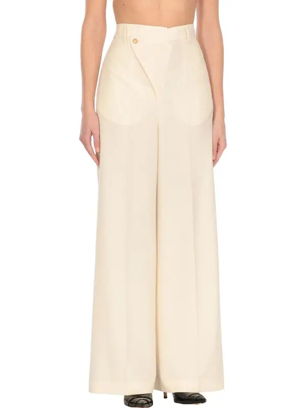 MAISON MARGIELA Wide Leg Trousers - Beige