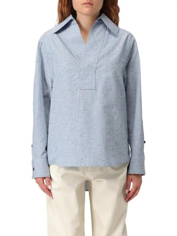 Bottega Veneta Striped Shirt - Gnawed Blue