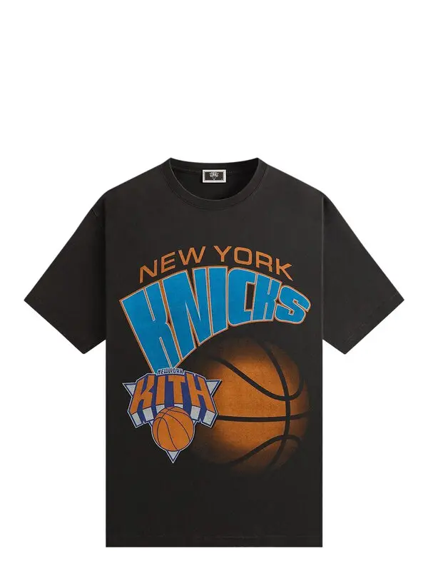 Kith For The New York Knicks Vintage Tee - Black