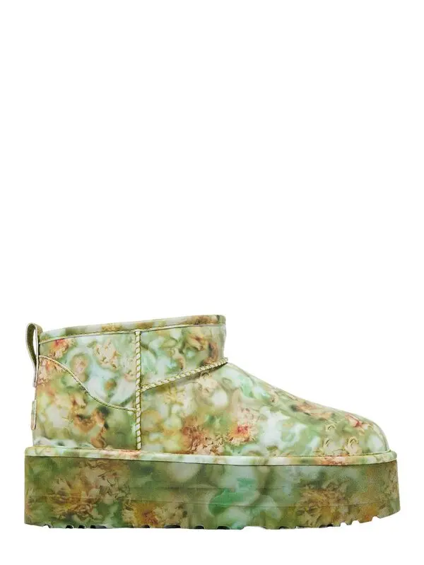 UGG Collina Strada X Classic Ultra Mini Platform Boots - Green
