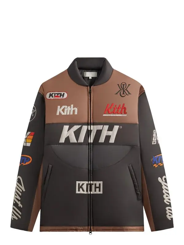 Kith Full Zip Brixton Puffed Shirt Jacket - Multicolor