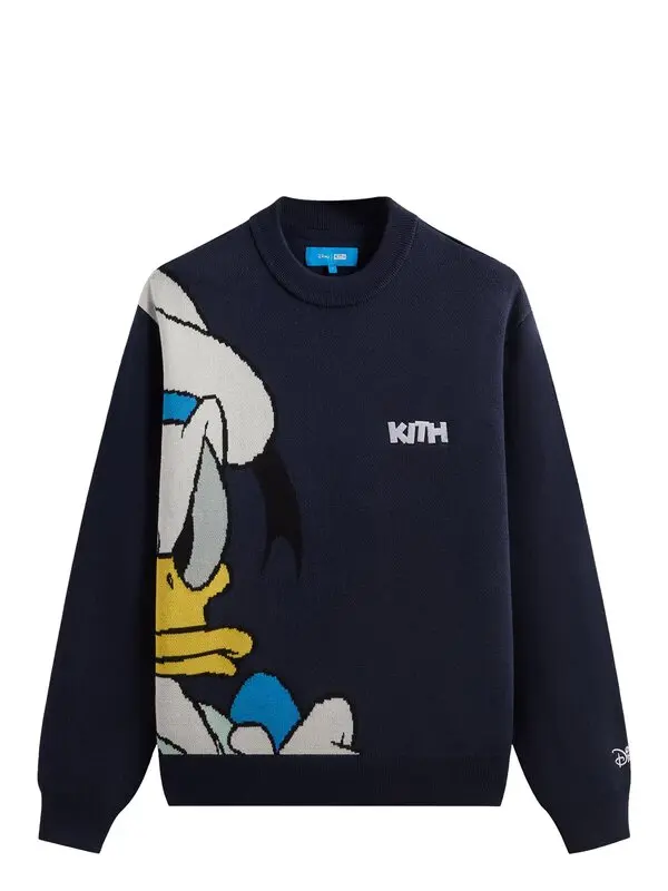 Kith X Disney Donald Duck Lewis Crewneck Sweater - Blue