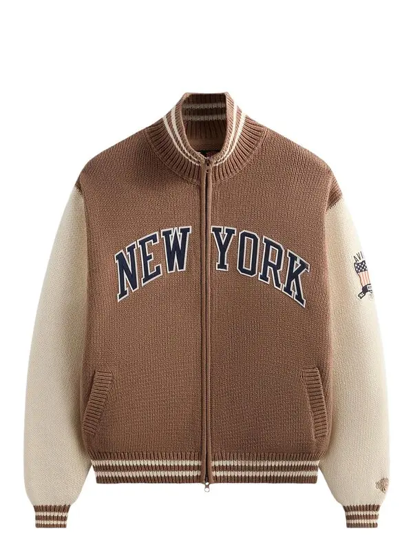 Kith X Avirex New York Knicks Wings Wyona Sweater - Tan