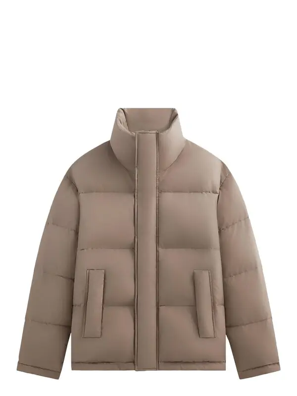 Kith 101 For Auralee Finx Polyester Chambray Down Coat - Tan